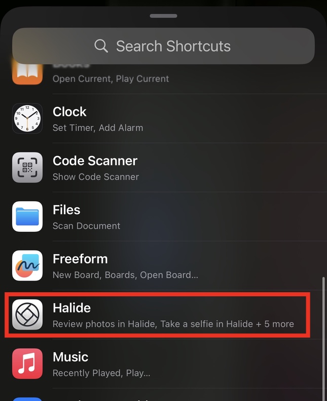 Halide Action Button Triggers – Halide Support